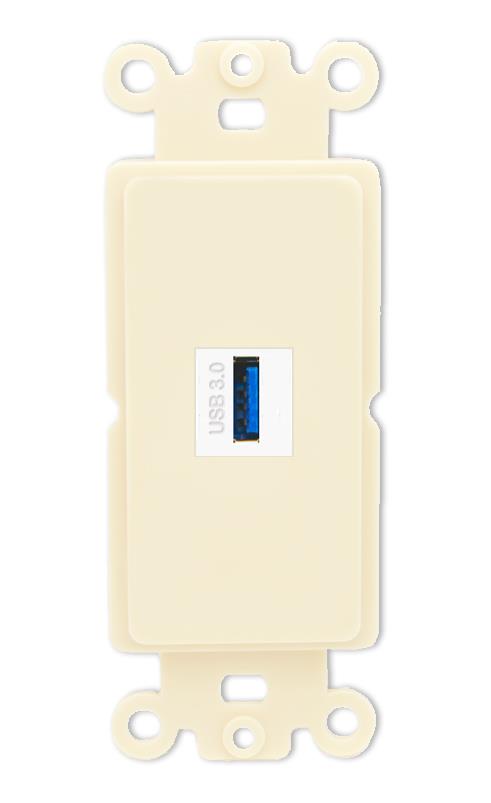 RiteAV USB-3 Wall Plate Rocker Module [Light Almond] – FindMyWallplates
