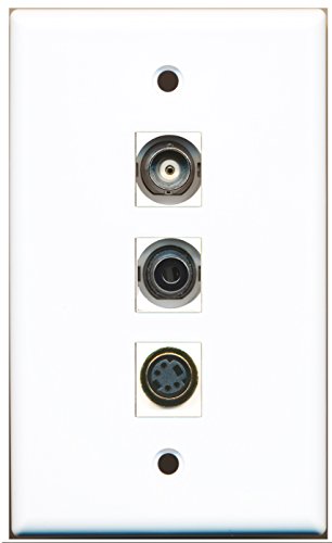 RiteAV - 1 Port S-Video and 1 Port 3.5mm and 1 Port BNC Wall Plate ...