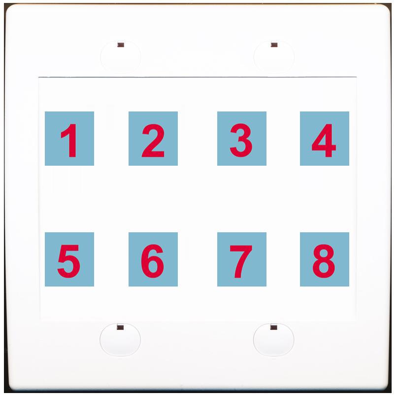 Custom Wall Plate White with up to 8 Keystone Ports – FindMyWallplates
